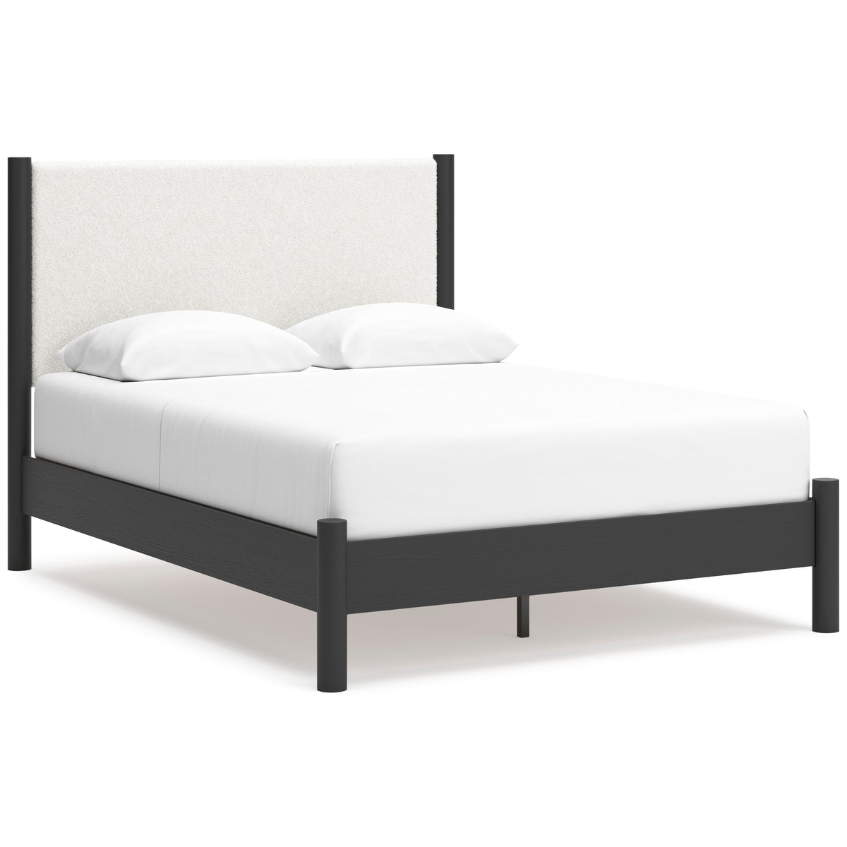 Ashley Cadmori Platform Bed in Black White Size King